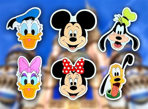 Mickey Friends Sticker Collection Mickey Minnie Donald Daisy