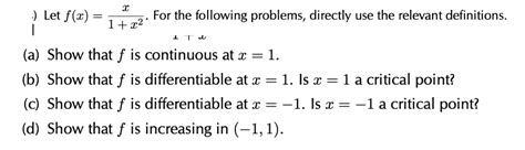 Solved This Is A Maths Analysis Question 1 This Is