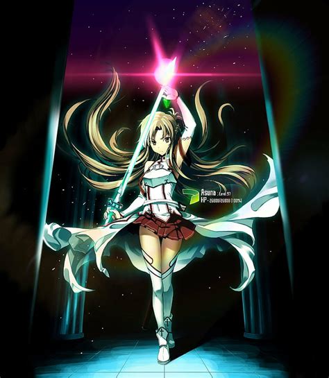 Anime Anime Girls Arco íris Sword Art Online Yuuki Asuna Hd Papel