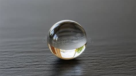 Surface Provides A Contrast To The Transparency And Reflective