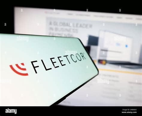 Smartphone With Logo Of Us Financial Company Fleetcor Technologies Inc