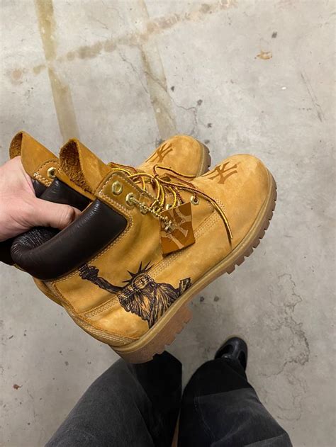 Timberland Custom X New York Yankees Fashion Shoes Mens Workwear