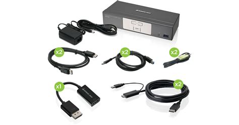 Iogear 2 Port 4k Displayporthdmi Kvmp Switch With Usb