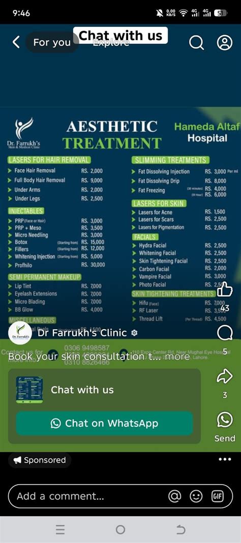 Dr Farrukhs Clinic The Only Dermatologist In Lahore Who Worked As
