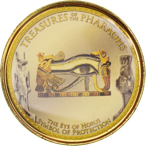 Coin, Egypt, Pharaons, Pound, Fantaisy coinage .colorized, , Brass
