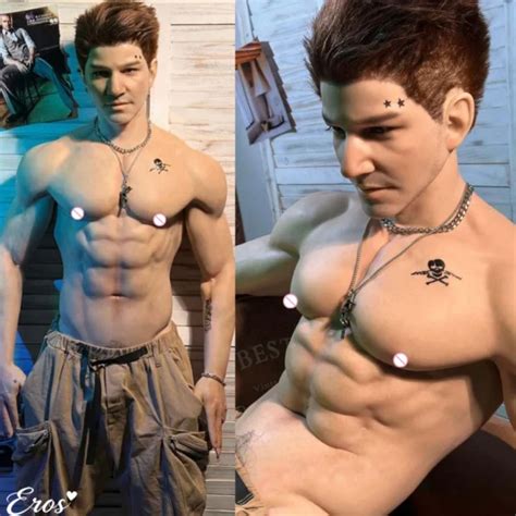 Securing Muscle Boyfriend Gay Masturbation Sex Doll Insertable Oral Sex