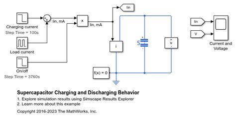 Supercapacitor Charging And Discharging Behavior Matlab And Simulink