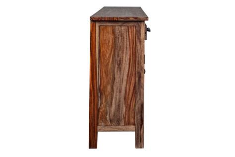 Kalispell Solid Sheesham Wood Sideboard Handcrafted Artisan Design W