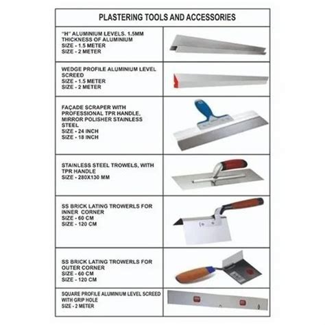 Wall Plastering Tools At ₹ 2300piece Plastering Tools In New Delhi