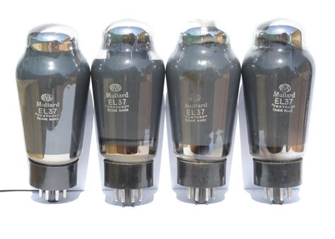El37 Mullard St Fat Shape Old Logo Kt66 6l6g Equivalent Full Getter