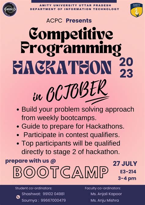 🚀 Sharpen Your Coding Sword Join Acpcs Bootcamp For Competitive