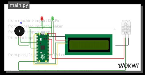 Raspberry LCD I C DHT Wokwi ESP STM Arduino Simulator