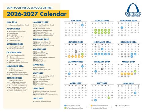 Saint Louis Public Schools Calendar 26 27 Revised Pdf Educounty
