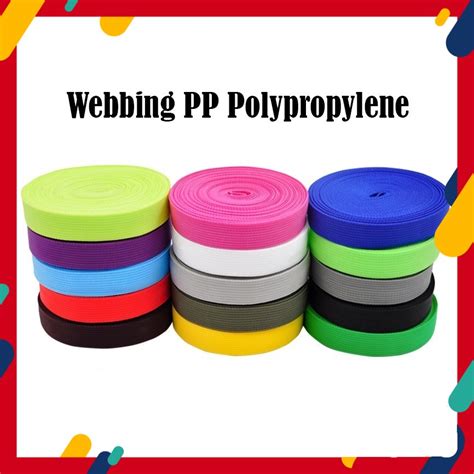 Webbing Pp Polypropylene Width 2 5cm 3 2cm Bag Strap Tali Beg Pp Webbing Strap Shopee Philippines
