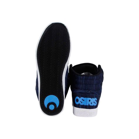 Osiris Clone 1322 2622 Mens Blue Canvas Lace Up Skate Sneakers Shoes