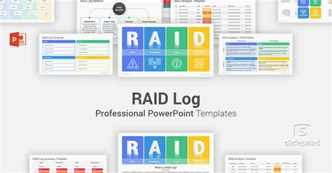 RAID Log PowerPoint Template Designs SlideSalad