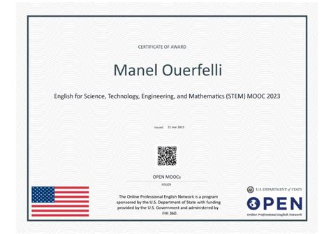Pdf Certificate Open Online Courses Moocs· English For Science
