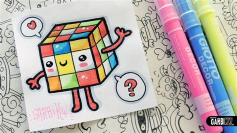 Kawaii Rubiks Cube How To Draw Cute Toys By Garbi Kw Youtube