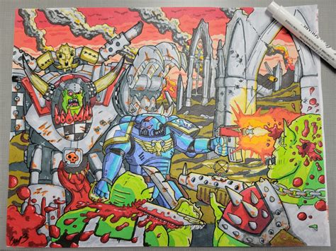 Assault Intercessor Vs The Waaaaagh R Spacemarines