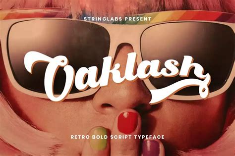 Oaklash Retro Bold Script Font Design Shack