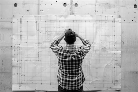 Premium Photo Photo Crop Architect Opening Blueprint