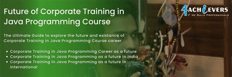 Future Of Corporate Training In Java Programming