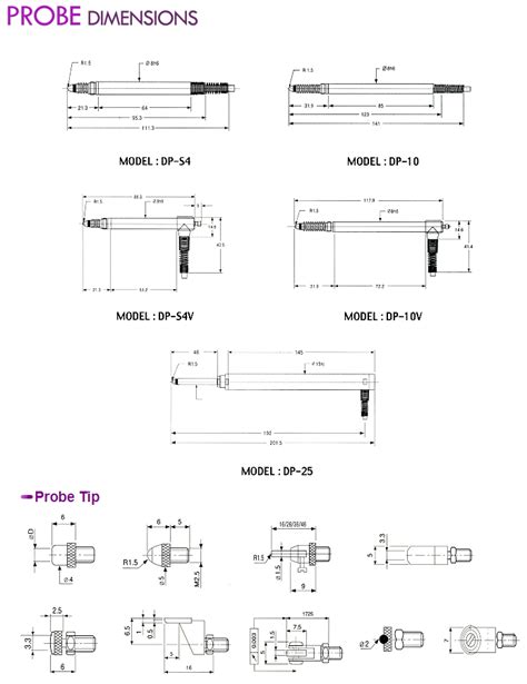 Probe Dimensions By Dong Do Komachine Supplier Profile And Product List