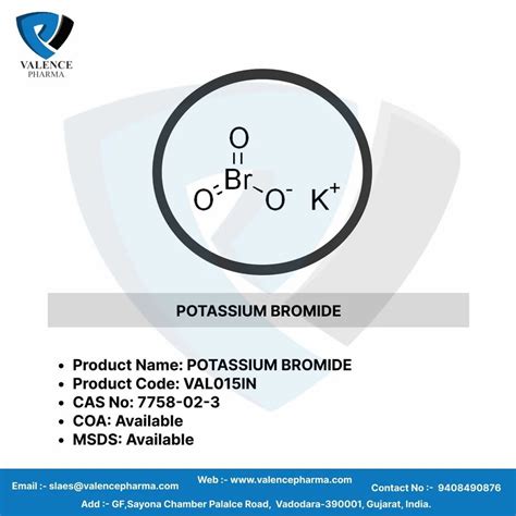 Potassium Bromide Intermediate 25kg At ₹ 650kg In Vadodara Id