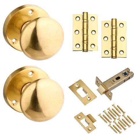 Victorian Mortice Sprung Door Knob Pack In Polished Brass Dhs