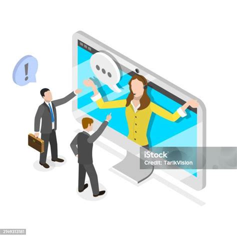 헬프 데스크 플랫폼의 3d 등각 투영 평면 벡터 그림입니다 항목 3 고객에 대한 스톡 벡터 아트 및 기타 이미지 고객 등측투영법 디자인 Istock