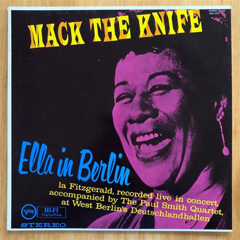 Ella Fitzgerald Mack The Knife Ella In Berlin Suffragette Records