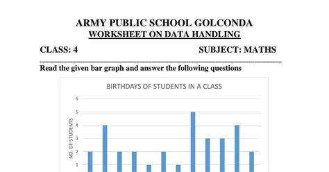Class 4 Worksheet Data Handling Week1 9th May Class 4 Worksheet Data Handling Week1 9th May