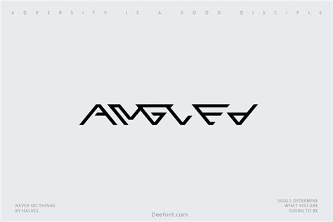Angled Font Free Download And Preview Deefont