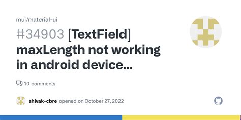 Textfield Maxlength Not Working In Android Device Browsers · Issue
