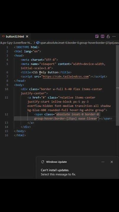 Animated Buttons Without Using Css Use Only Html Part 32 Html Coding Animatedbutton