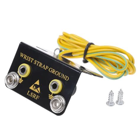 Dual Banana Plug Ground Socket Point For Anti Static Two Wrist Strap