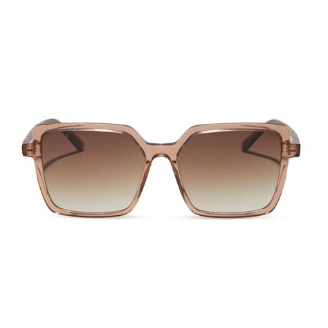 Esme Square Sunglasses Café Ole And Brown Gradient Diff Eyewear