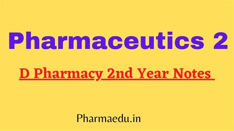 Pharmaceutical Regulatory Science Notes Pdf 2024 Pharma Edu