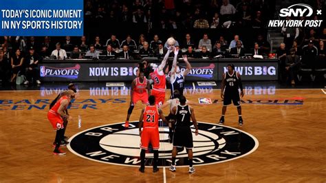 Brooklyn Nets Win The First Playoff Game At Barclays Center This Day In Ny Sports Nyp Sports