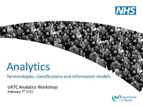 Analytics Terminologies Classifications And Information Models Uktc
