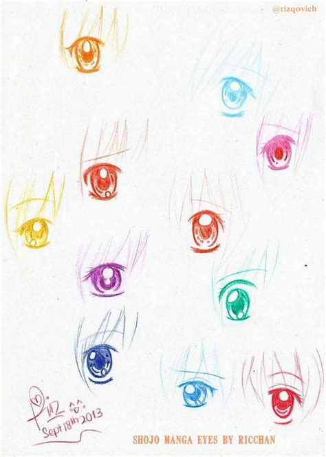 Shojo Manga Eyes By Rizqalawliet On Deviantart