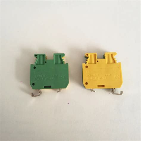 Mini Type Grounding Terminal Blocks Din Rails Screw Clamp Terminal Blocks Suit G Type And Th