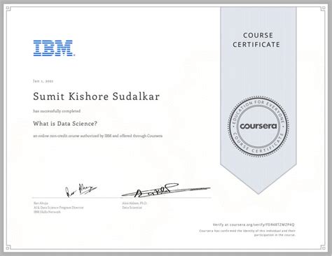 Sumit Kishore Sudalkar On Linkedin Coursera Ibmdatascience Ibm