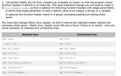 solved func headers py import re isn t allowed in python 1 answer transtutors