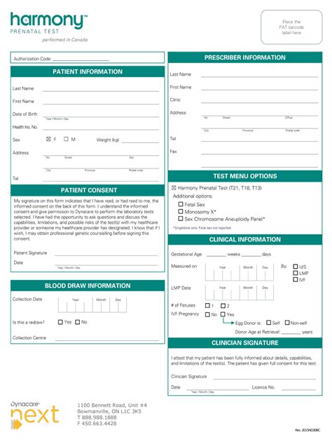 Fillable Online Perinatalservicesbc Analyse De La Mutation