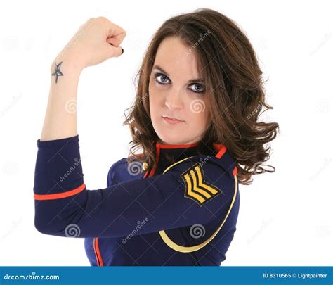 Portrait Of Woman In Sailor Suit Stock Image Image Of Smile