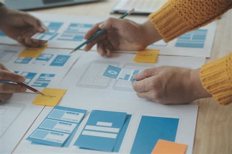 Website Designer Creative Planning Application Development Draft Sketch Drawing Template Layout