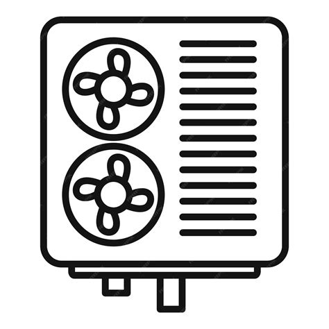 Premium Vector Industrial Ventilation Icon Outline Industrial