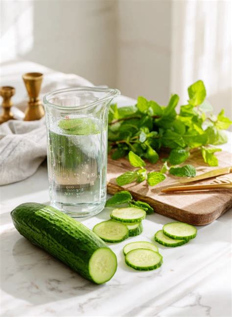 Cucumber Mint Detox Water Hydration Recipe