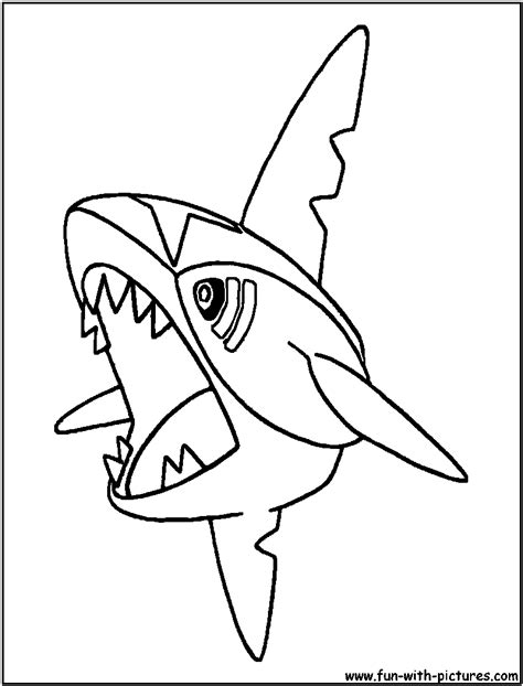 Mega Sharpedo Pokemon Coloring Pages Coloring Pages